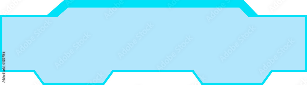 Futuristic Cyberpunk HUD Rectangular Frame Border Stock Photo | Adobe Stock