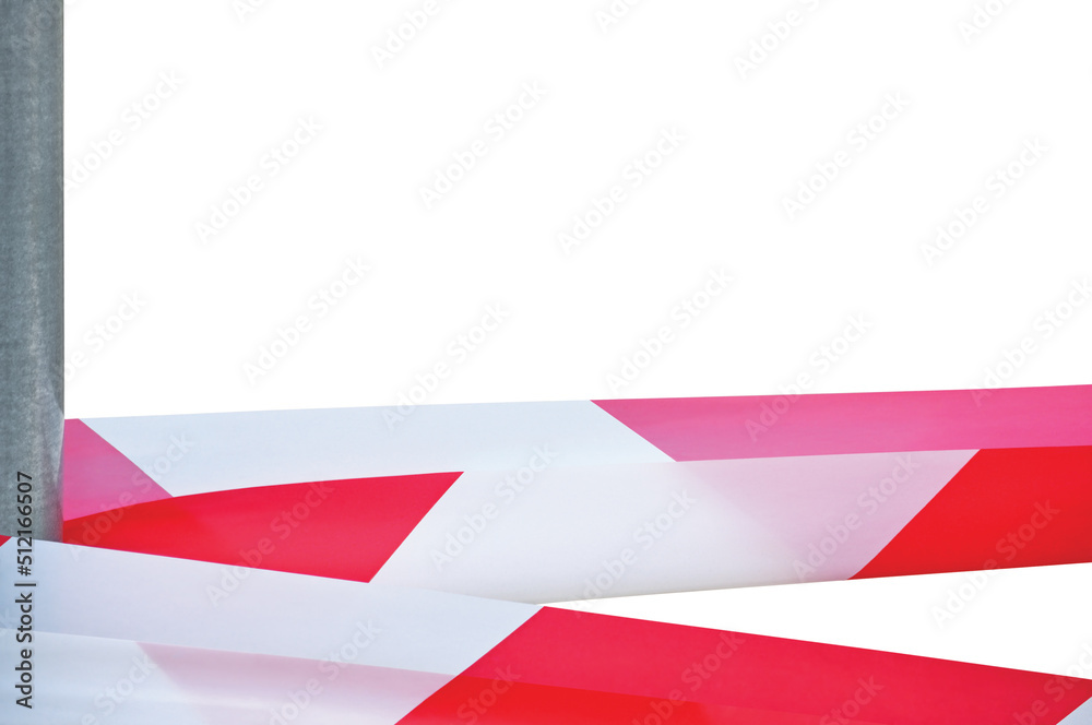 Foto de Large Red White Do Not Cross Ribbon Barricade Tape Copy Space ...