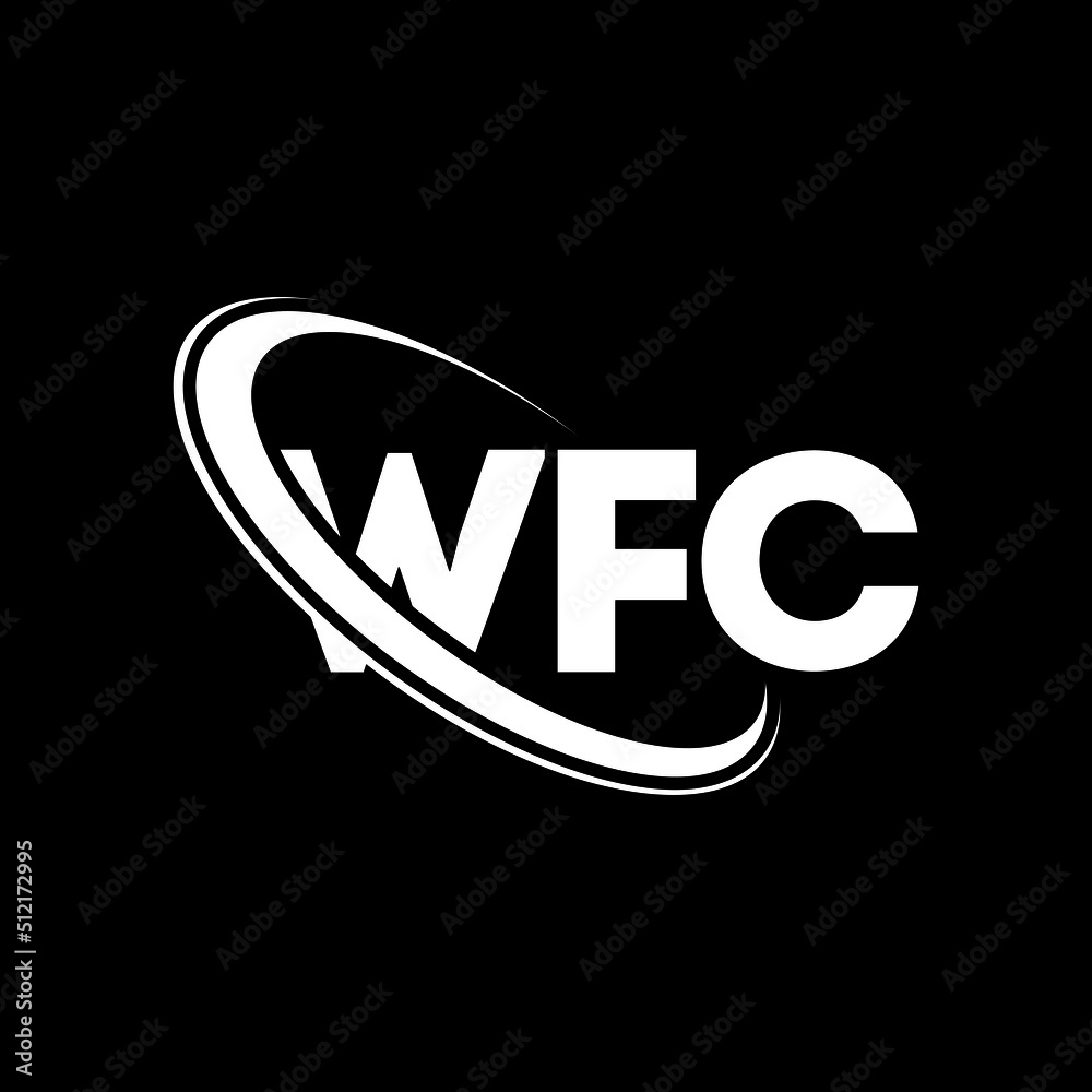 Vetor de WFC logo. WFC letter. WFC letter logo design. Initials WFC ...