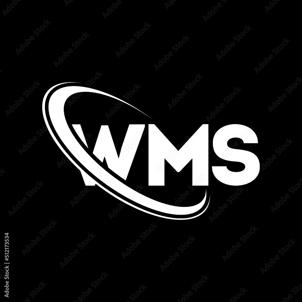 WMS logo. WMS letter. WMS letter logo design. Initials WMS logo linked ...
