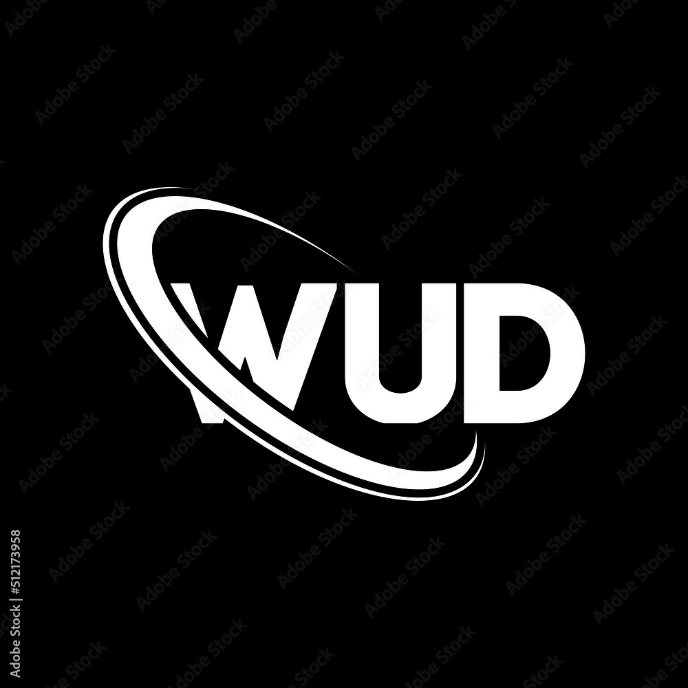WUD logo. WUD letter. WUD letter logo design. Initials WUD logo linked ...