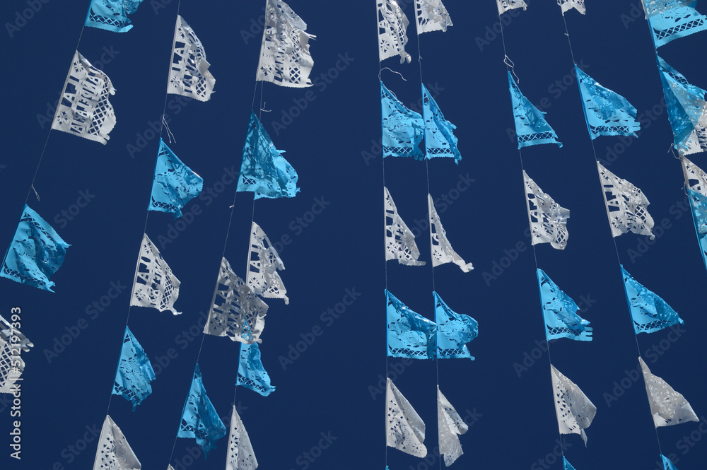 banderas decorativas fiesta Stock Photo | Adobe Stock