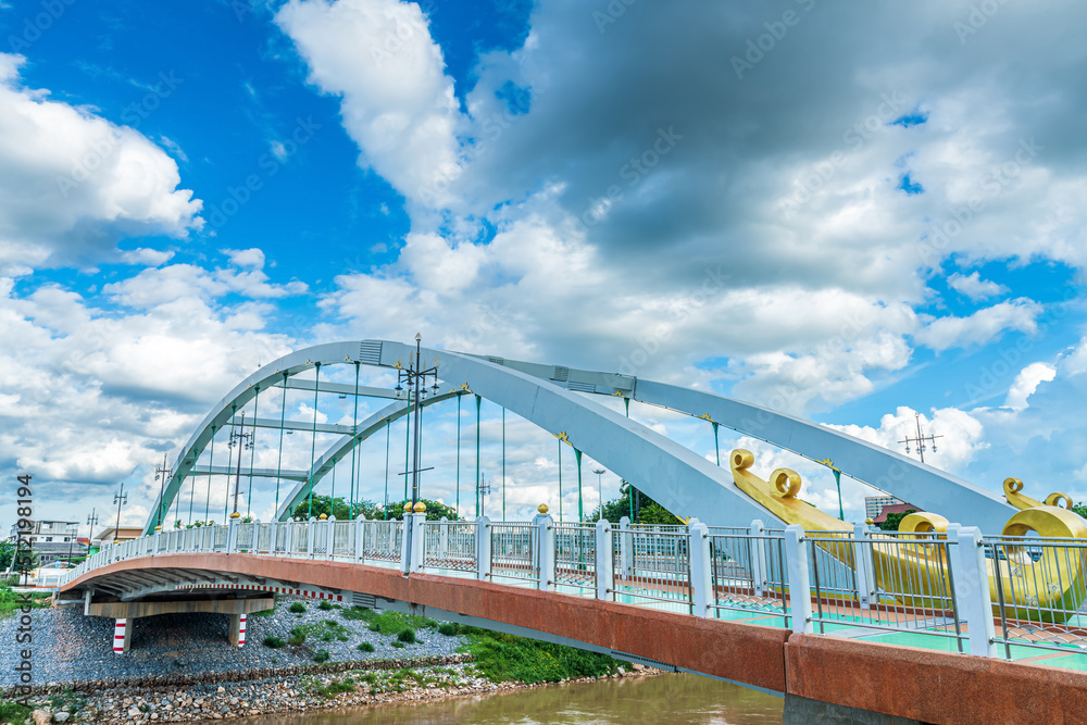 Chan Palace Bridge over the Nan River Chan Palace bridge blue sky ...