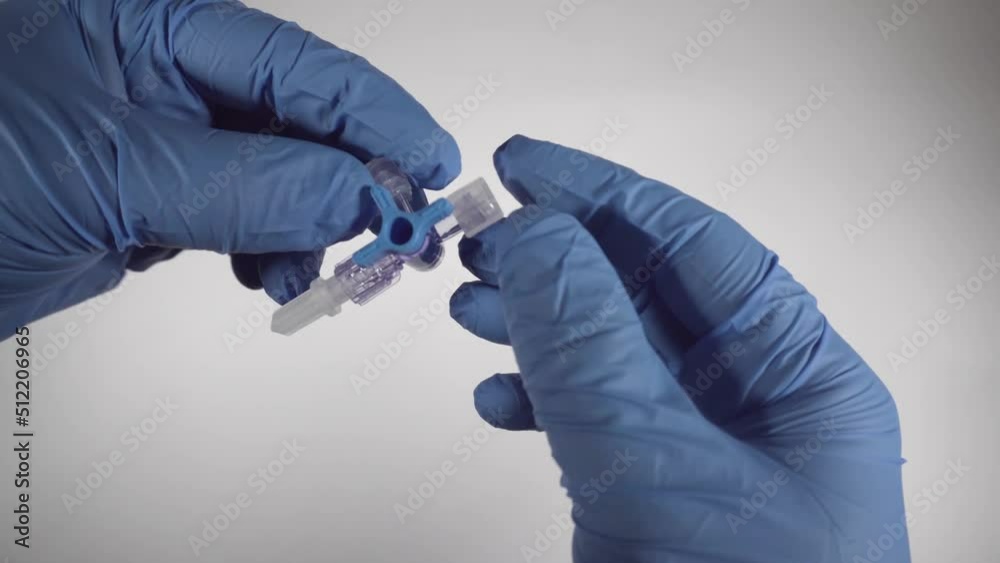 Intravenous tube valve - three-way valve, Hamburg, Germany, 2022 ...
