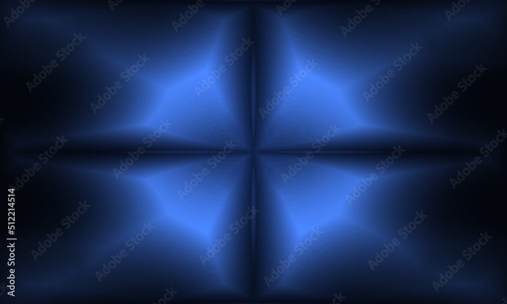 3d geometric blue abstract background with futuristic glowing shapes ...