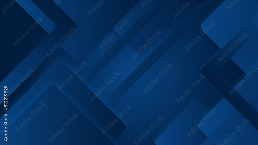 Modern minimal geometric blue background abstract design. Vector ...