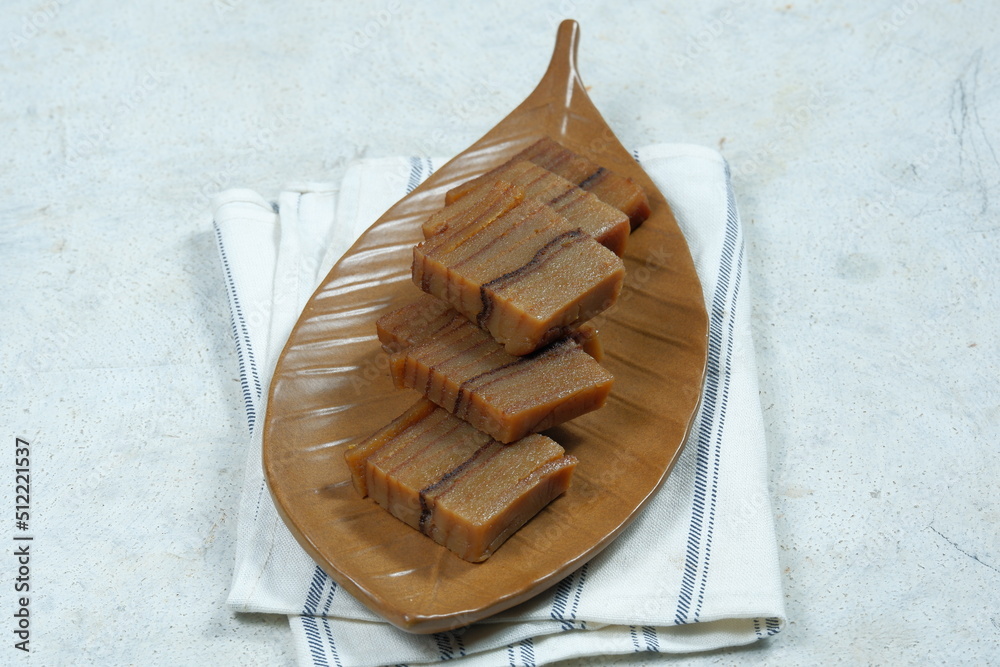 kue lapis engkak ketan- is one of the original Indonesian layer cakes ...