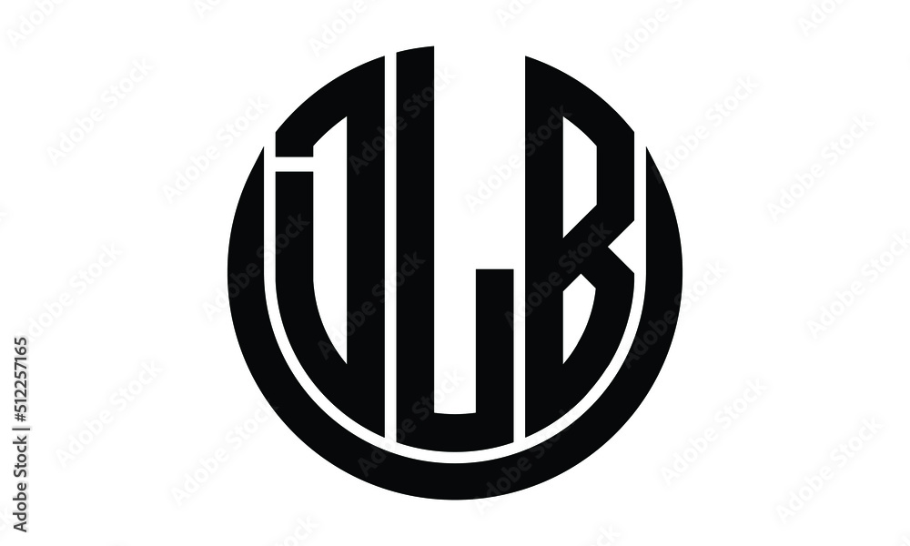 DLB shield in circle logo design vector template. letter mark, wordmark ...