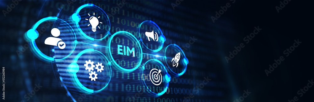 EIM Enterprise information management system. 3d illustration Stock Illustration | Adobe Stock