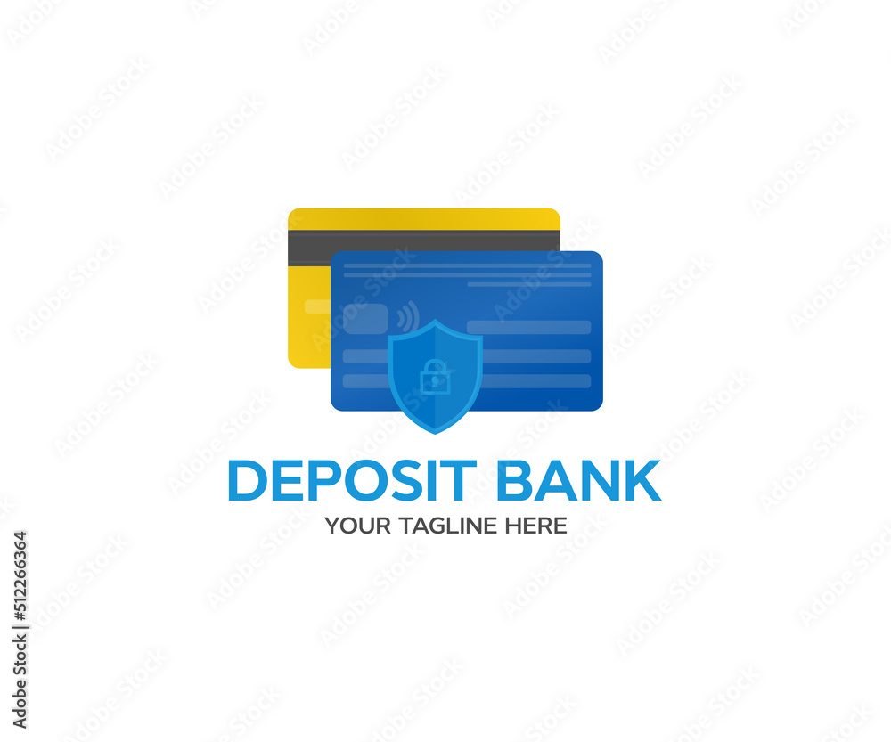 Concept of corporate business economy and financial logo design. Bank ...
