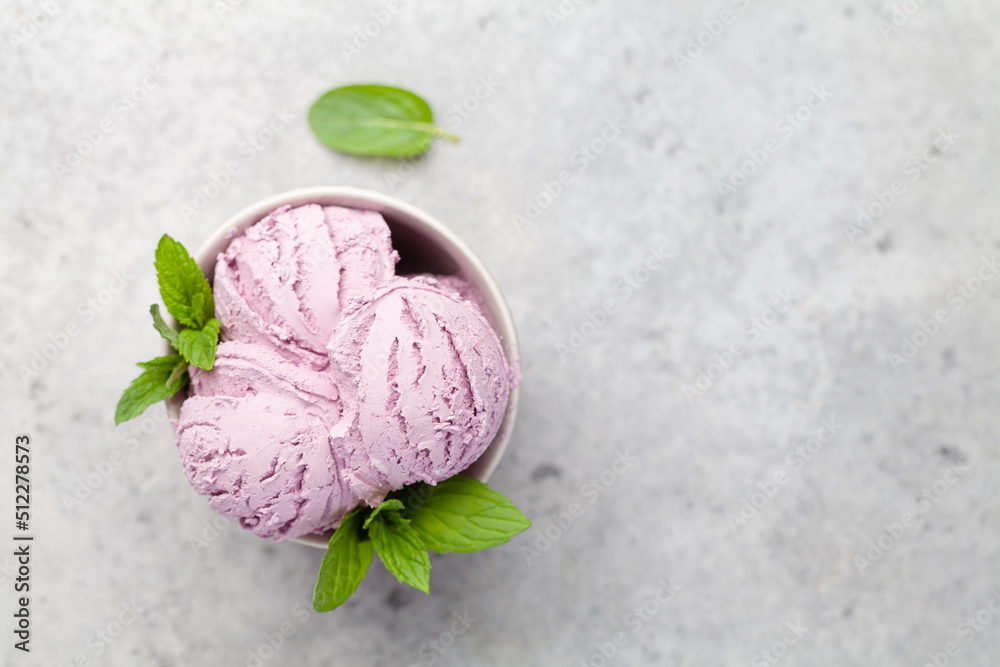Berry ice cream Stock Photo | Adobe Stock