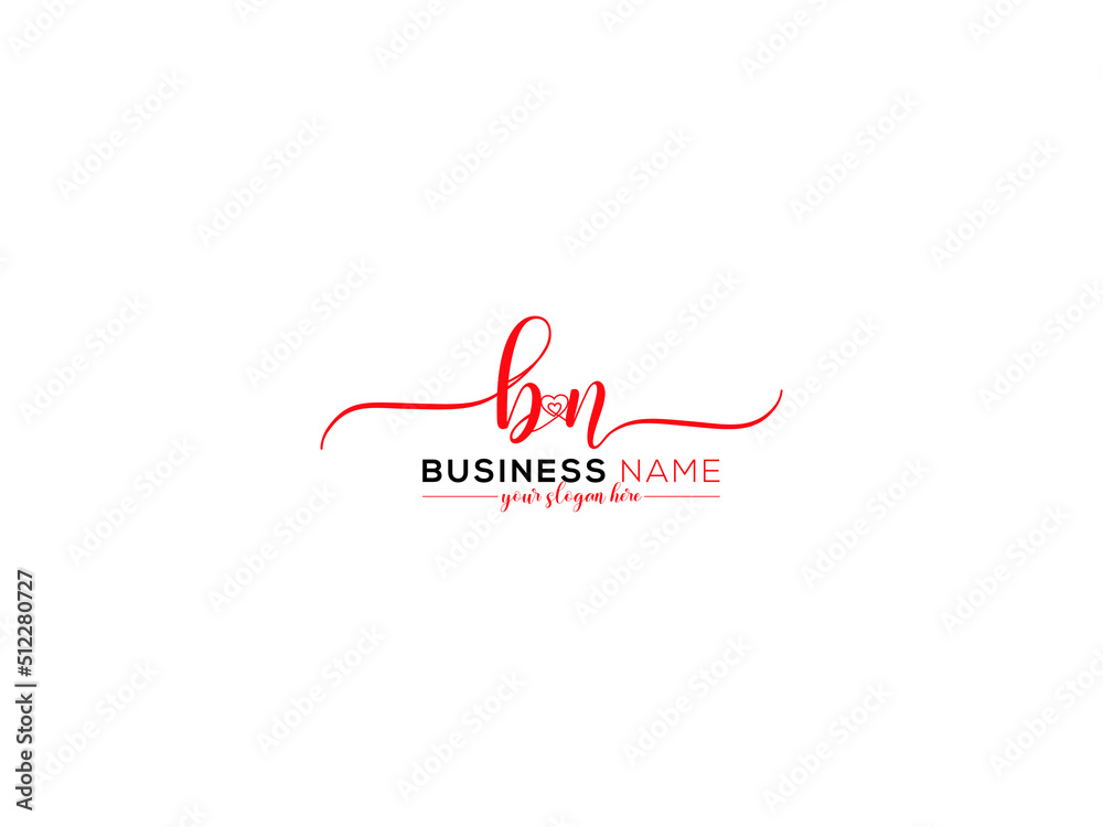 Letter B Signature Logo Icon, Signature B b Love Fashion Logo Image ...
