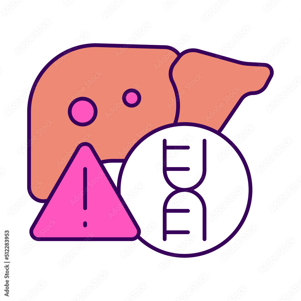 genetic problems, color editable icon for web design, templates and ...