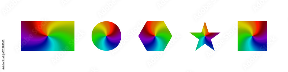 Rainbow background. Colorful backgrounds different shapes. Vector ...