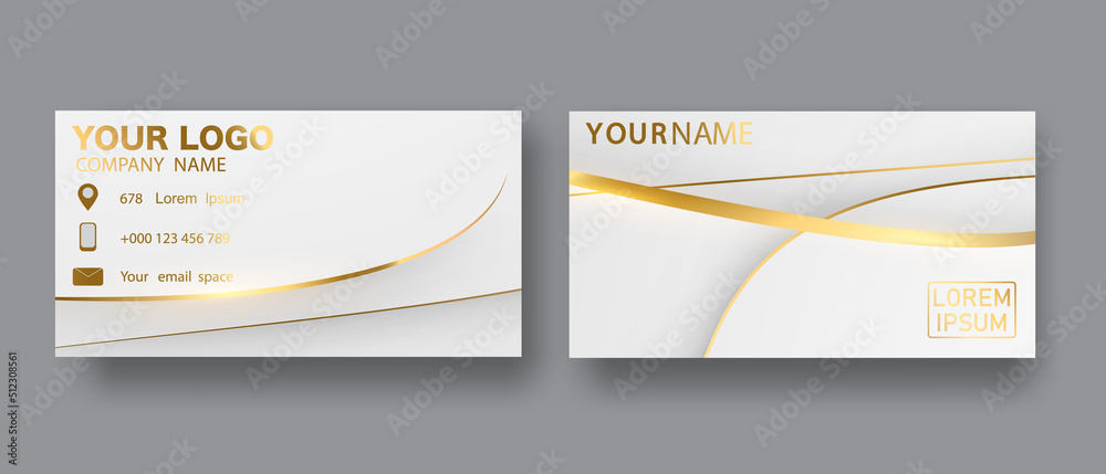 Beautiful modern creative business card vector template design layout ...