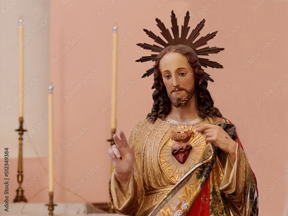 Sacred Heart of Jesus - Shot taken in the homonymous church in ...