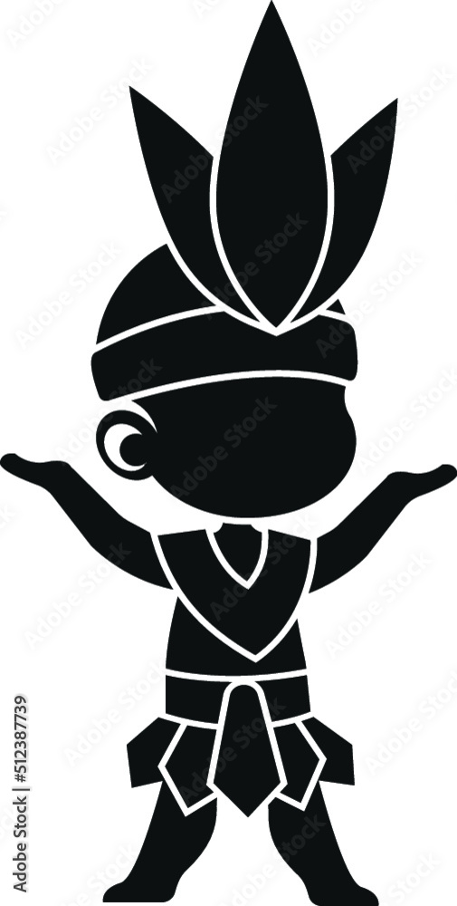 Black and White Cartoon Illustration Vector of a Samba Carnival ...