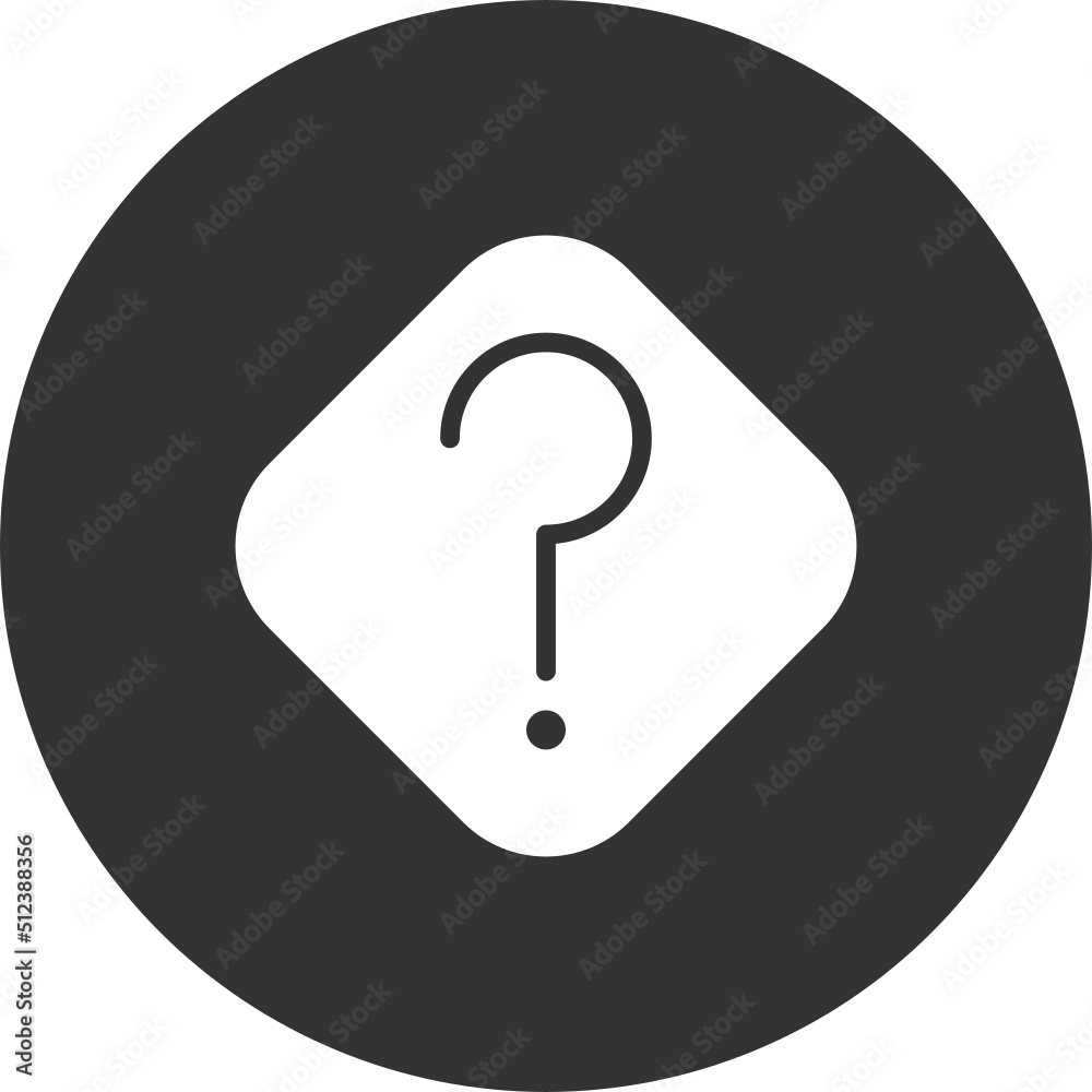 Question Mark Icon Stock Vector | Adobe Stock