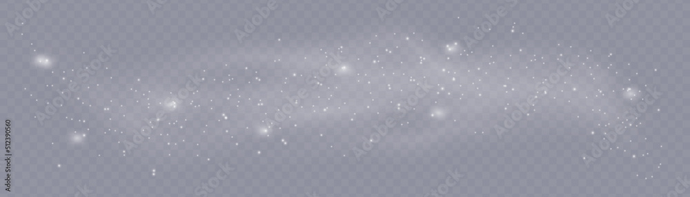 Abstract sparkles isolated on a transparent background. Bokeh lights ...