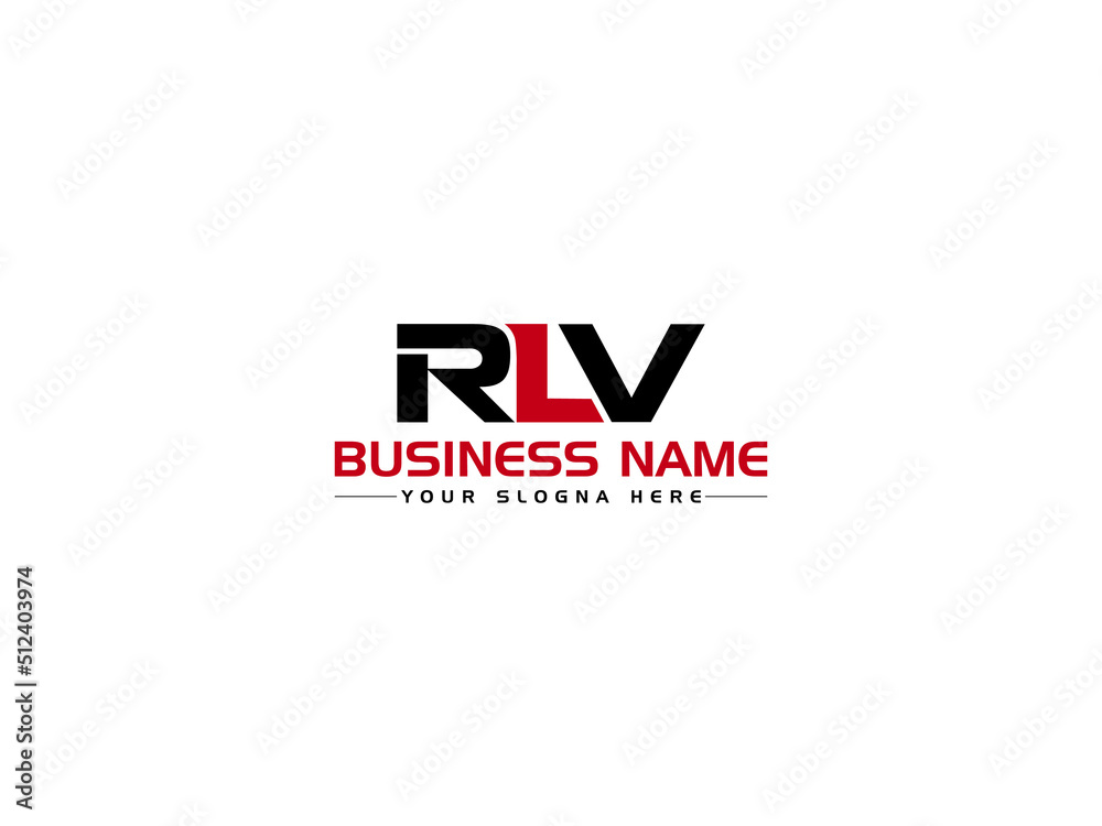 Initial RLV Logo Icon Vector, Letter RL Logo Image Design For Your ...