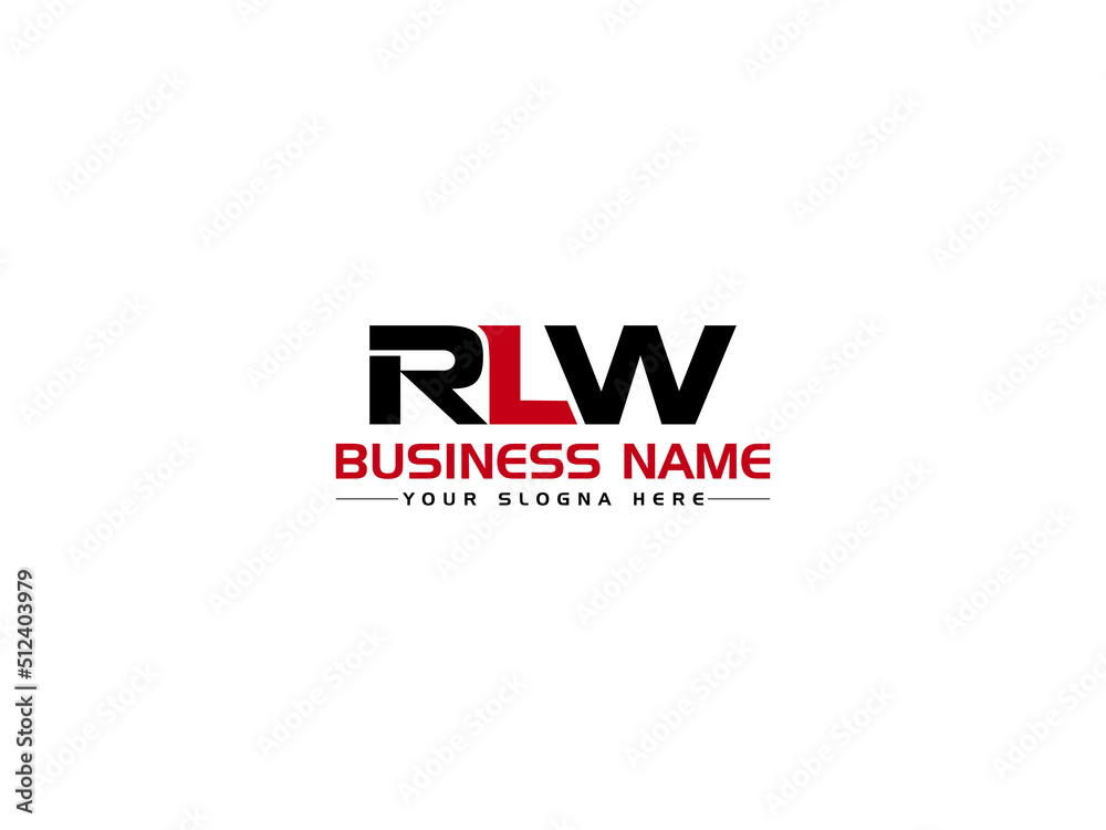 Initial RLW Logo Icon Vector, Letter RL Logo Image Design For Your ...