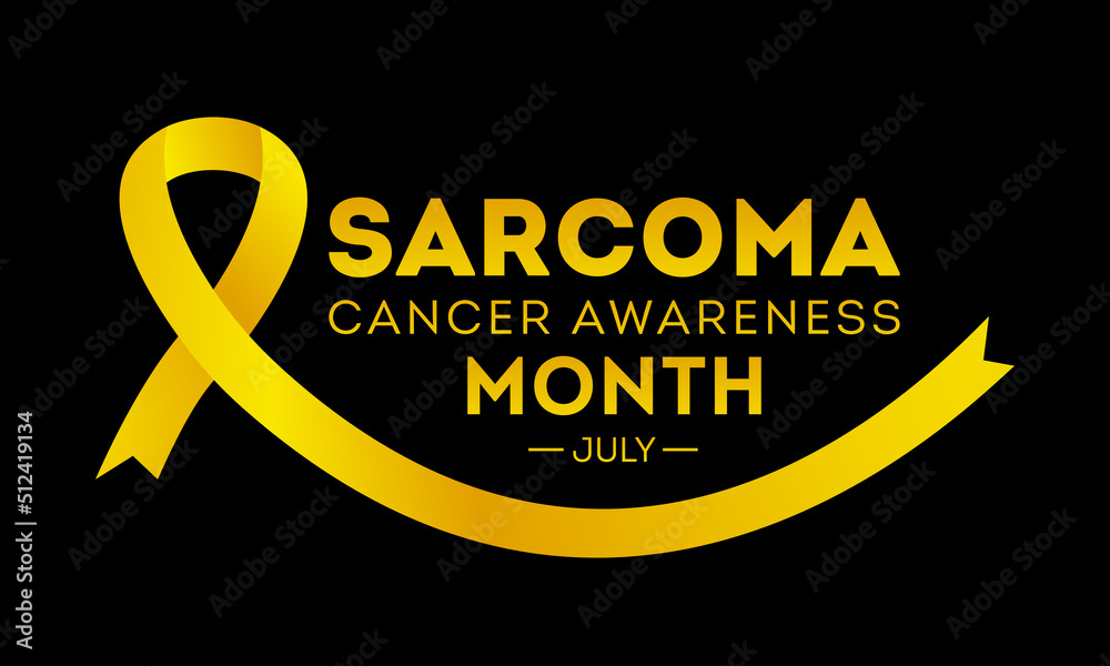 Sarcoma cancer awareness month. July is sarcoma awareness month banner ...