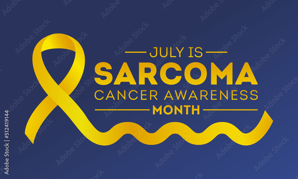Sarcoma cancer awareness month. July is sarcoma awareness month banner ...