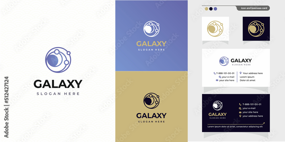 Galaxy Logo template with creative modern concept logo and business ...