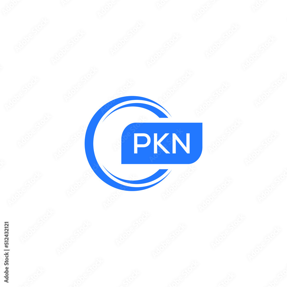 PKN letter design for logo and icon.PKN typography for technology ...