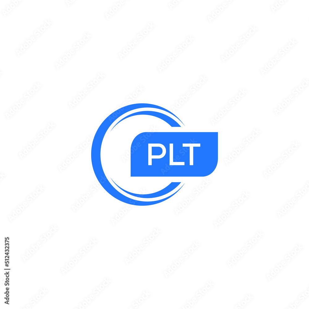 PLT letter design for logo and icon.PLT typography for technology ...