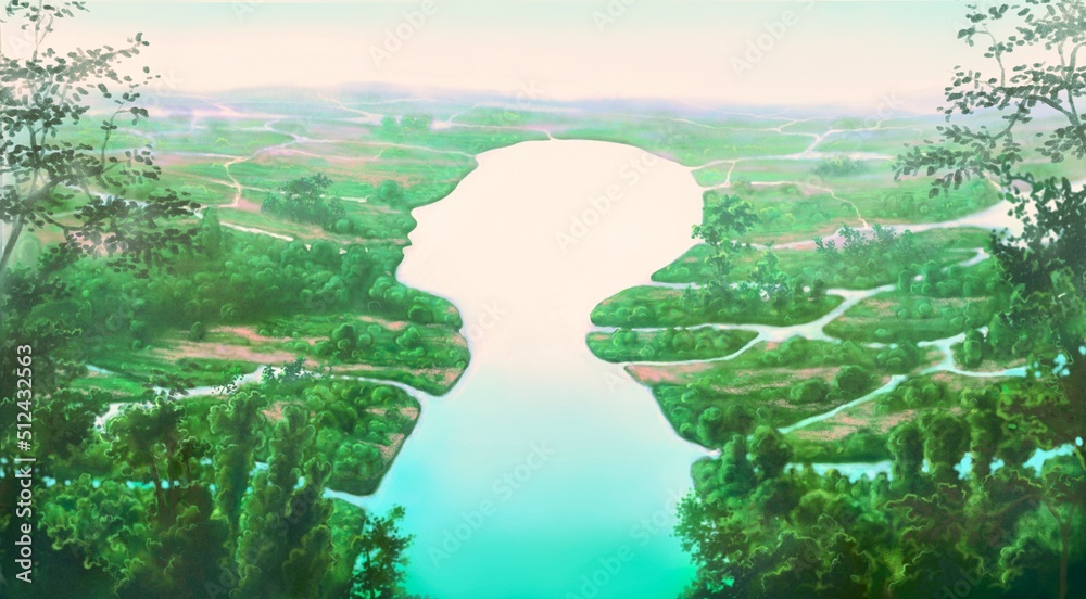 Conceptual artwork, Nature, environment, ecology, life happiness ...