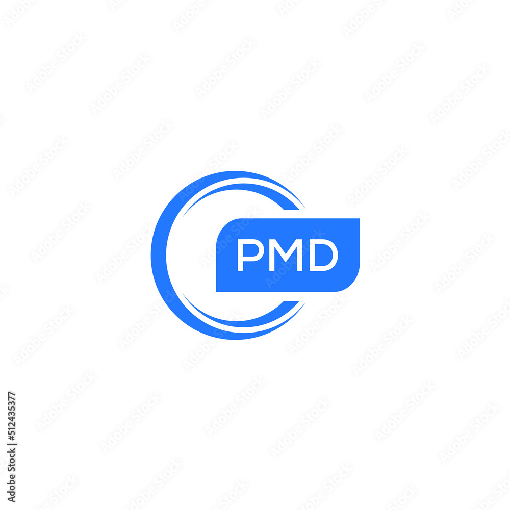 PMD letter design for logo and icon.PMD typography for technology ...