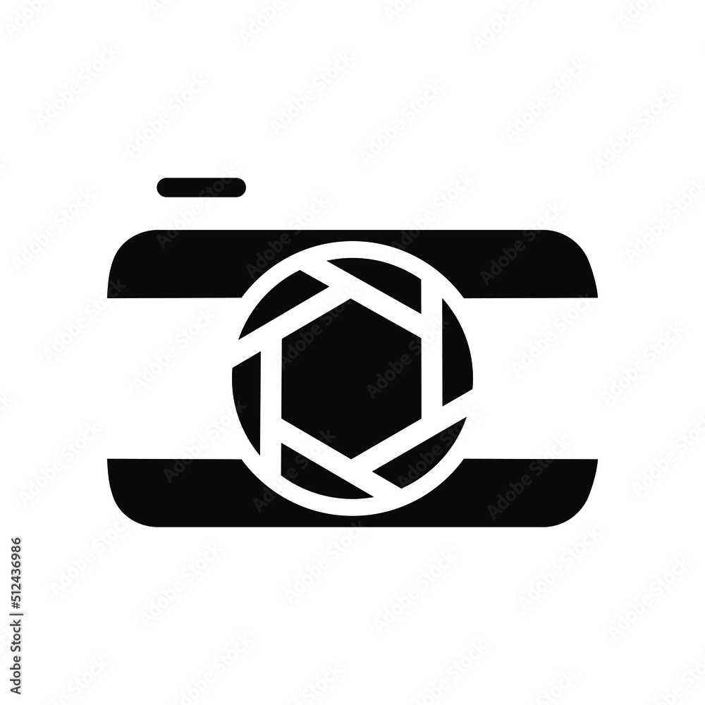 Foto camera icon vector set. photo illustration sign collection. focus ...