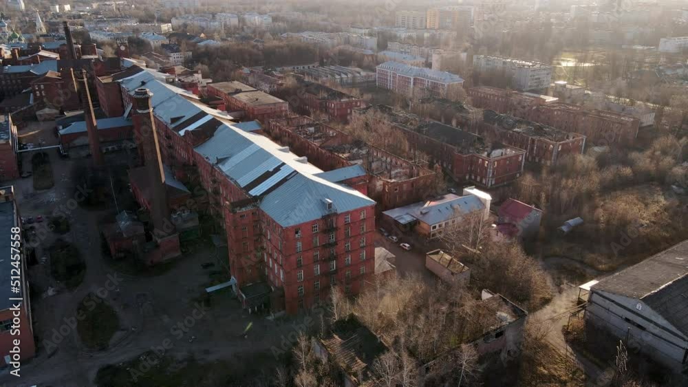 Aerial footage of bombing, House explosions, Real War, damaged city and ...