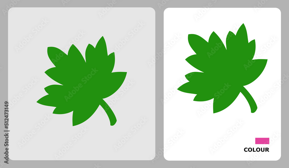 Marijuana leaf pattern for kids crafts or paper crafts. Vector ...