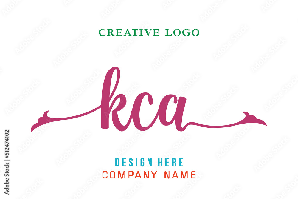 KCA lettering, perfect for company logos, offices, campuses, schools ...