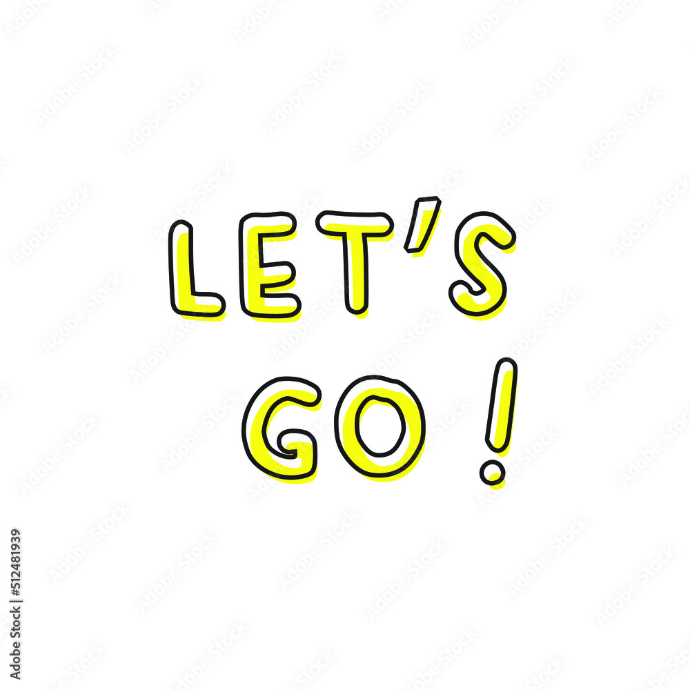 lets go vector for website symbol icon presentation Stock Vector ...