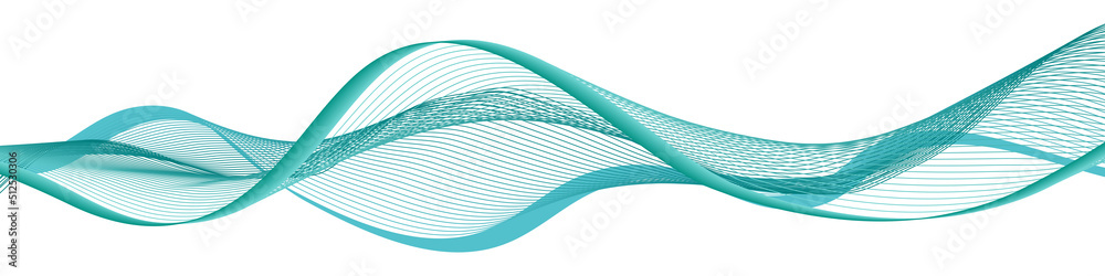 Teal wave swirl swoosh; sea water color flow; dynamic undulate movement ...