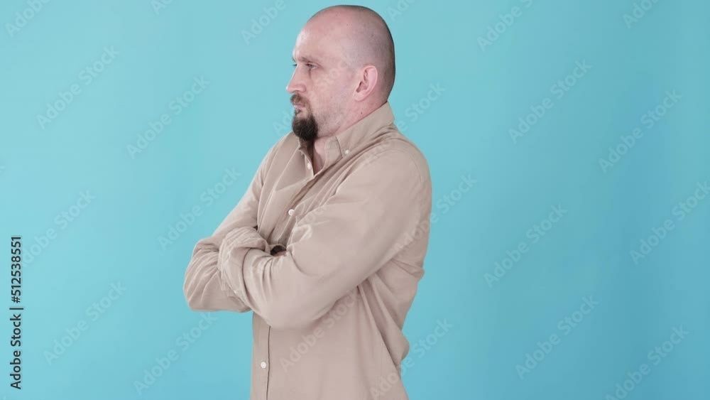 Video Stock Offended man. Teasing grimace. Hurt feeling. Boomerang ...