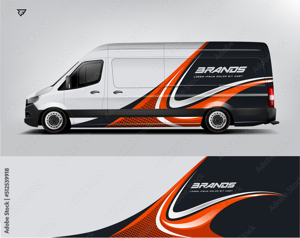 Van Wrap Car Design. Van Wrap Livery design. Ready print wrap design ...