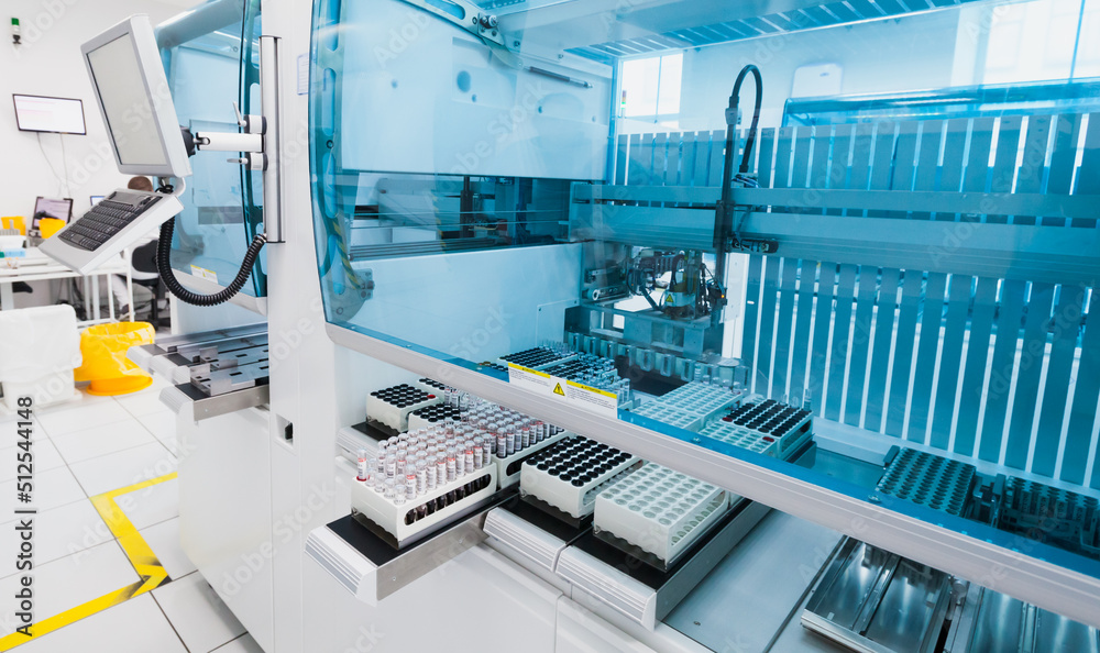 Clinical laboratory and blood bank fully automated equipment Stock ...