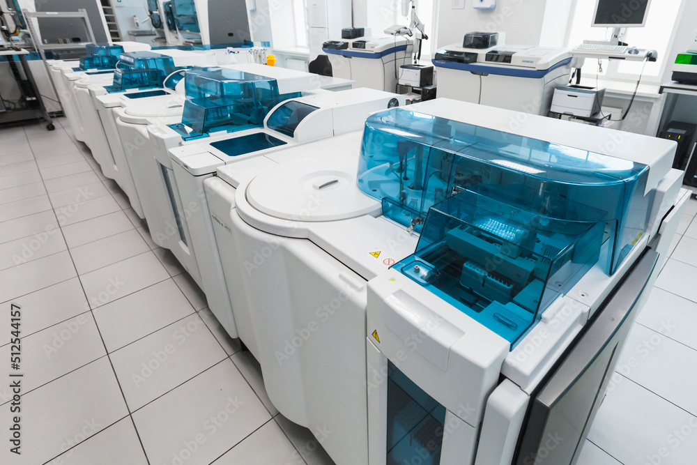Clinical laboratory and blood bank fully automated equipment Stock ...