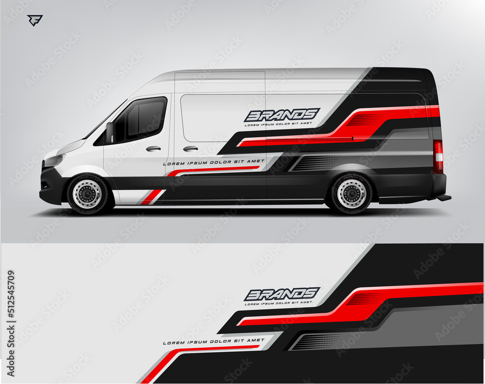 Van Wrap Car Design. Van Wrap Livery design. Ready print wrap design ...