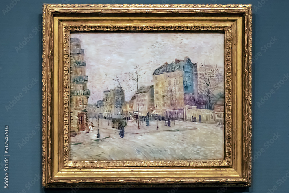 Interior of Van Gogh Museum in Amsterdam: collection of Vincent van ...