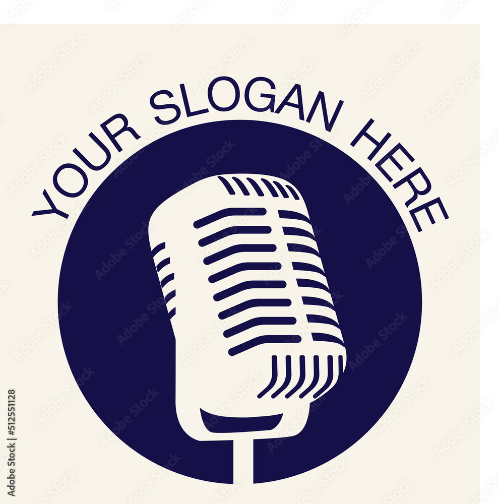 mic logo Stock Vector | Adobe Stock