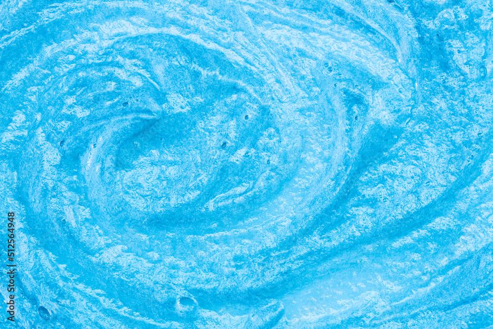 Blue cream texture. The surface of berry yogurt and a smoothie of ...