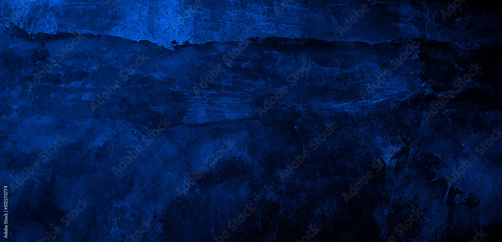 Abstract Elegant Dark Blue Concrete Wall With Roughness and ...