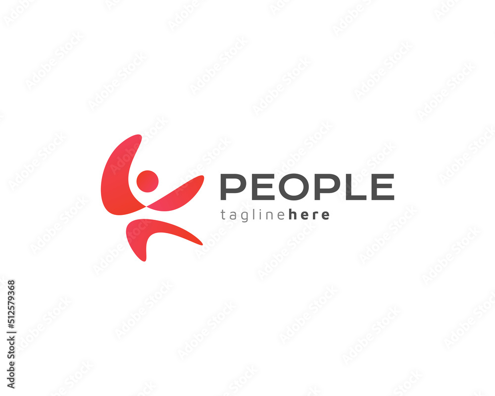 Abstract Human Logo