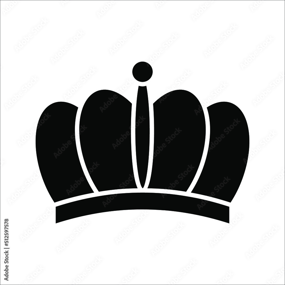 Crown Icon in trendy flat style. Crown symbol for your web site design ...
