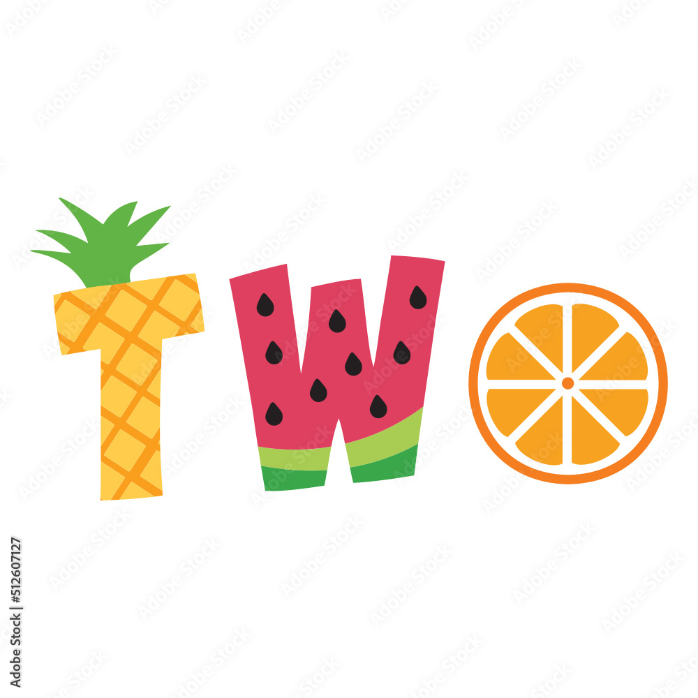 pineapple watermelon orange birthday svg png, watermelon svg, summer ...